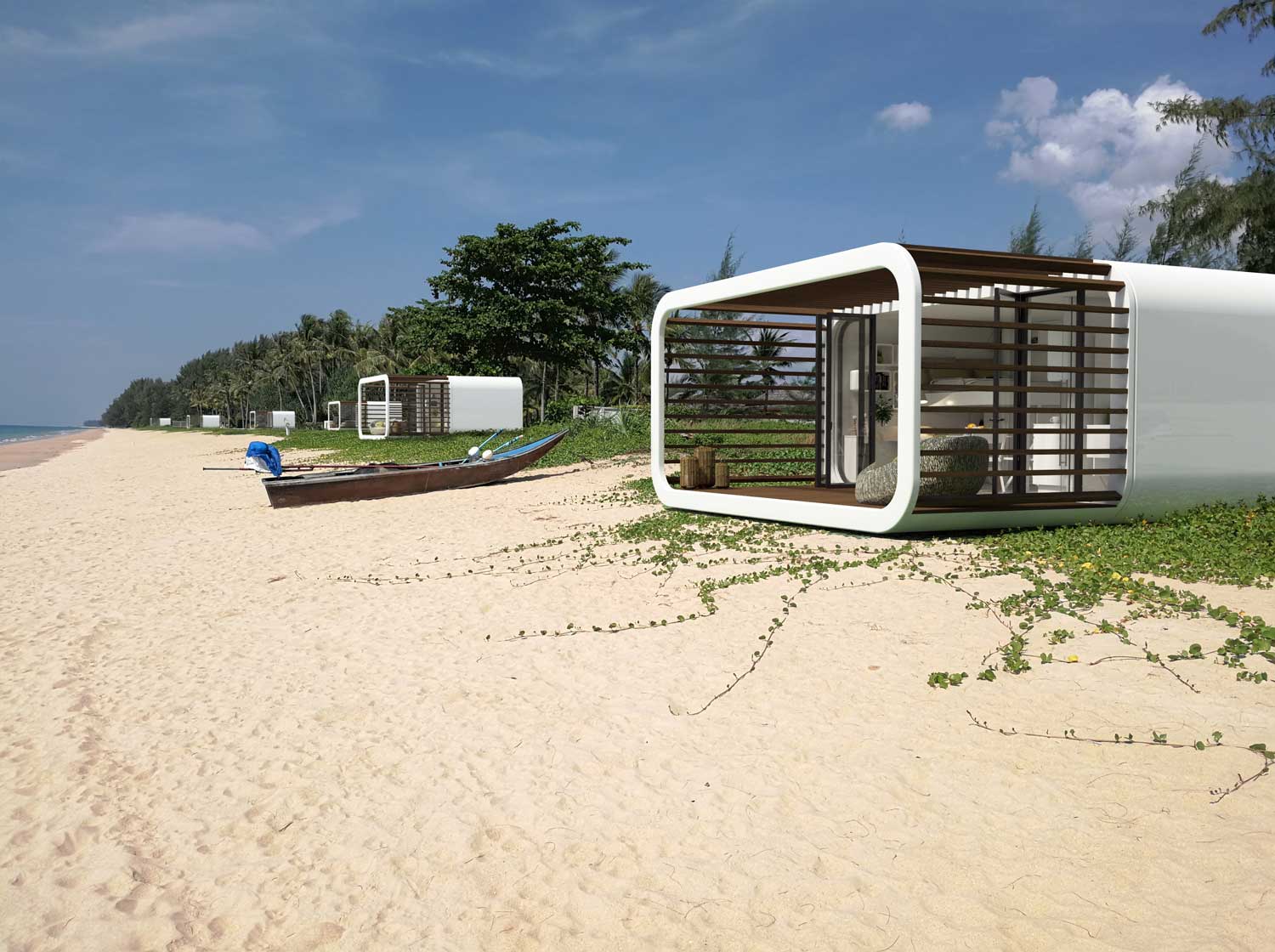 Coodo, un concepto de habitabilidad modular que cree en el aluminio